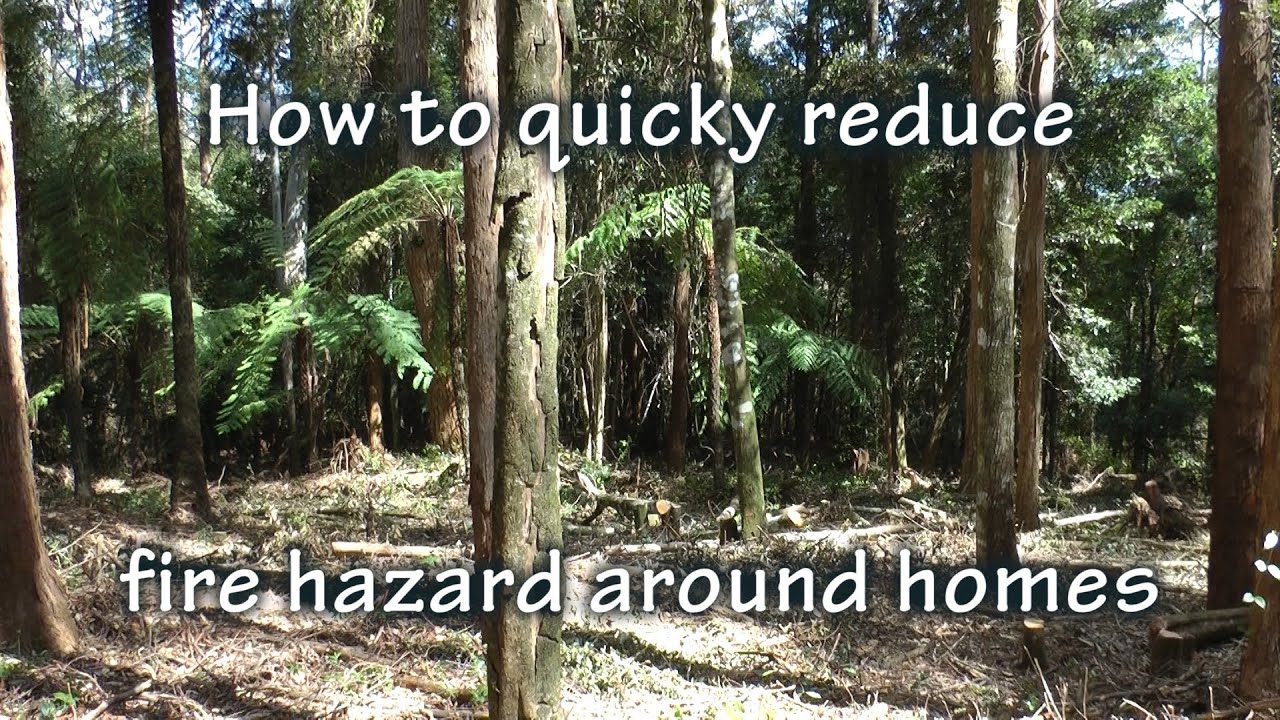 How to quicky reduce fire hazard around homes - YouTube