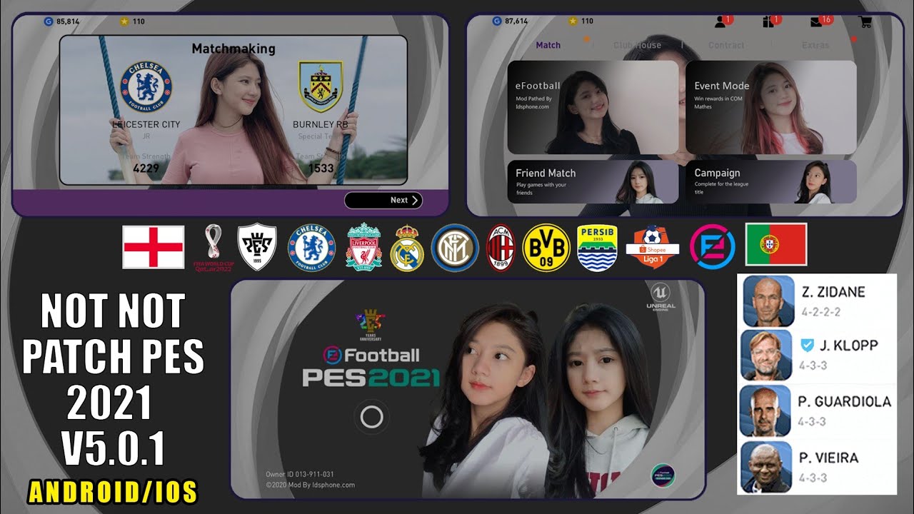 PATCH BEAUTIFUL GIRL PES 2021 ANDROID TERBARU FULL OBB II SHOPEE LIGA 1 ...