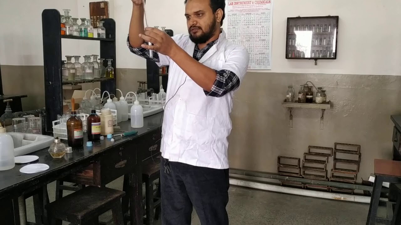 Ceric Ammonium Nitrate test of glycerol - YouTube