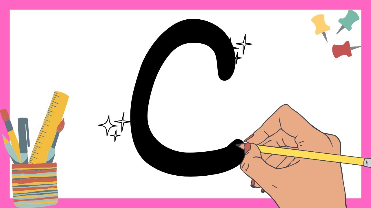 || How To Write Capital Letter C || How To Teach Kids To Write Capital ...