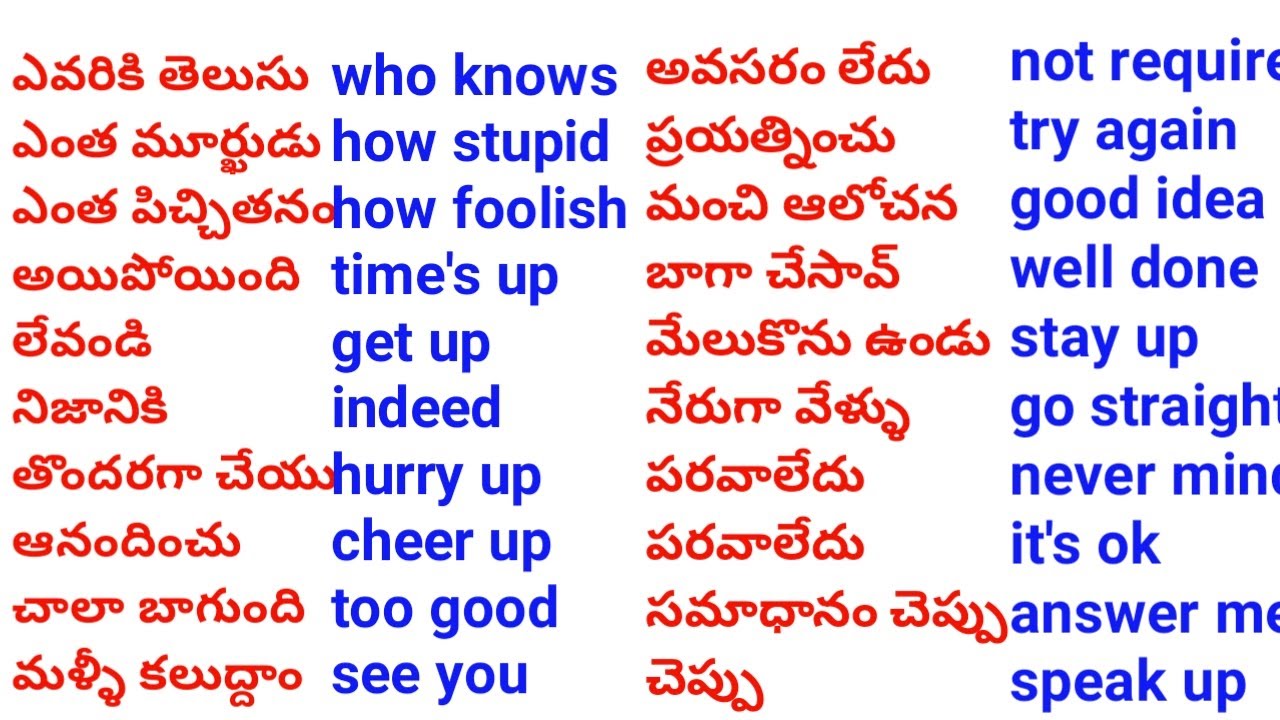 Daily Use Small English Words | Improve Your Spoken English Skills ...