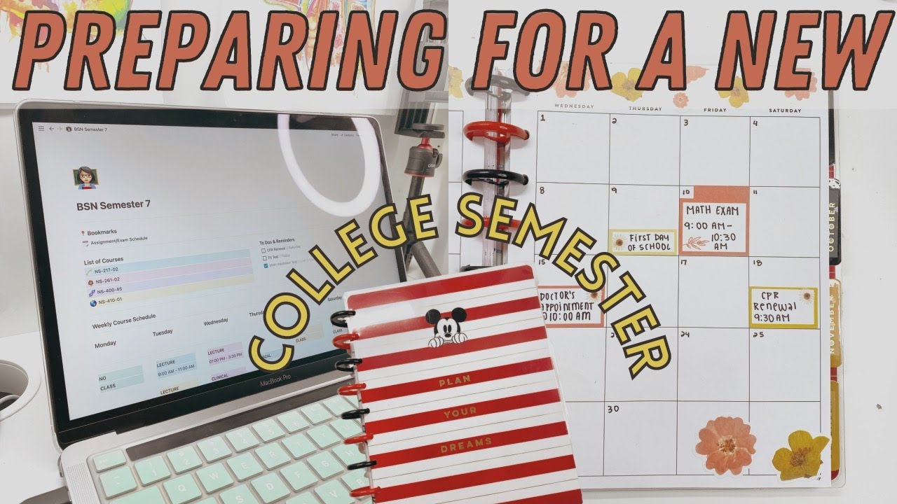 Preparing for a new semester in College 2021 || Senior Nursing Student ...