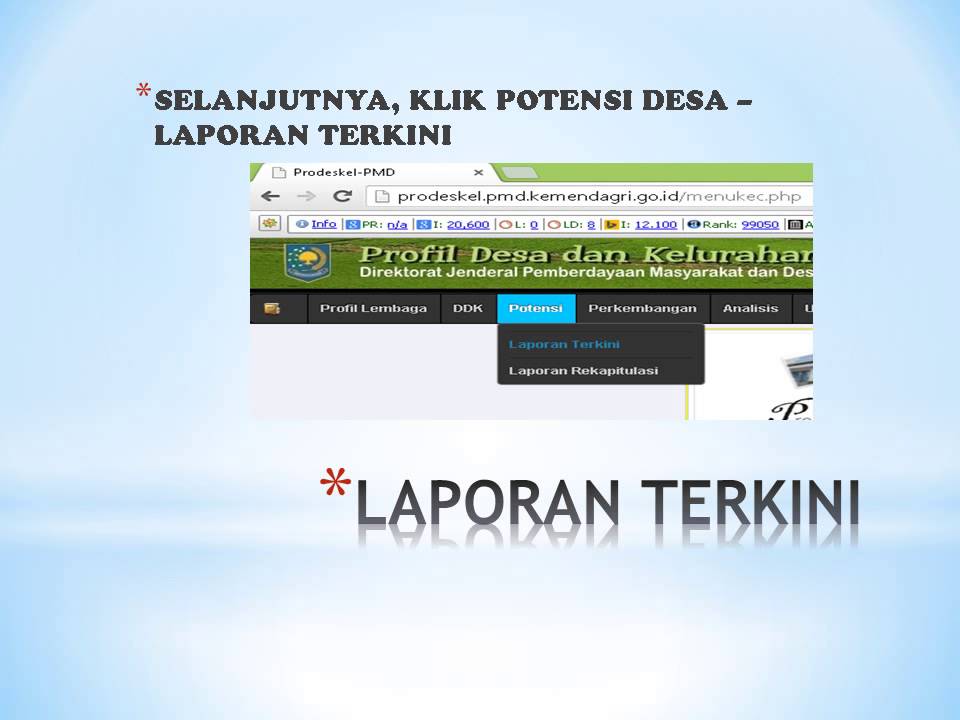 Langkah Mudah Masuk/ Login Profil Desa Online Untuk Kecamatan - YouTube