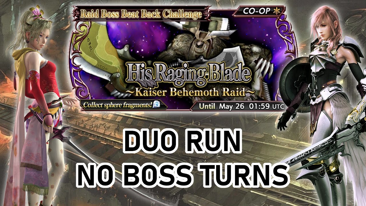 [DFFOO] Lighting x Terra Duo | Kaiser Behemoth LUFENIA | His Raging ...