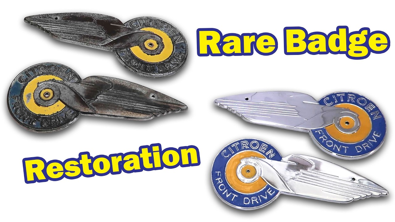 Restoring Rare Car Badges: From Tarnished to Treasure - YouTube