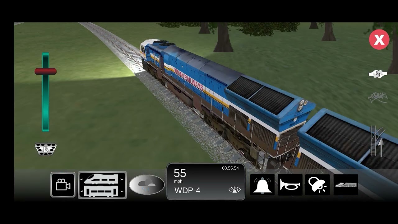 Passenger Train WDP-4 Sleep Overnight - YouTube