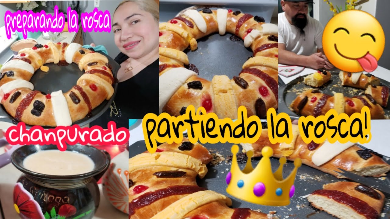 MI sabrosa ROSCA DE REYES HECHA EN CASA!💥PARTIENDO LA ROSCA DE REYES ...