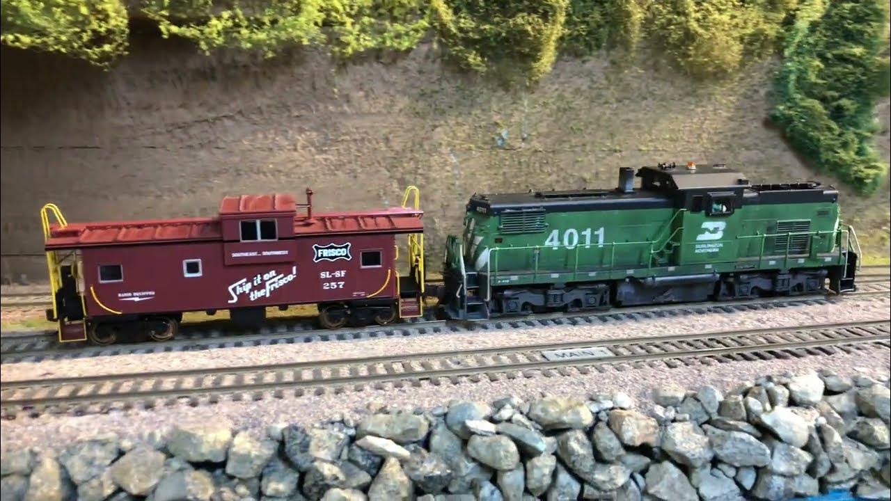 Part 60 - BN Alco C-415 caboose hop running into Seattle - YouTube