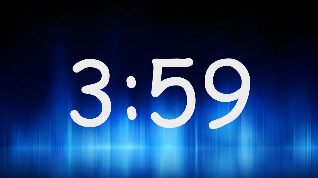 3:59 Minutes Timer / Countdown from 3min 59sec - YouTube