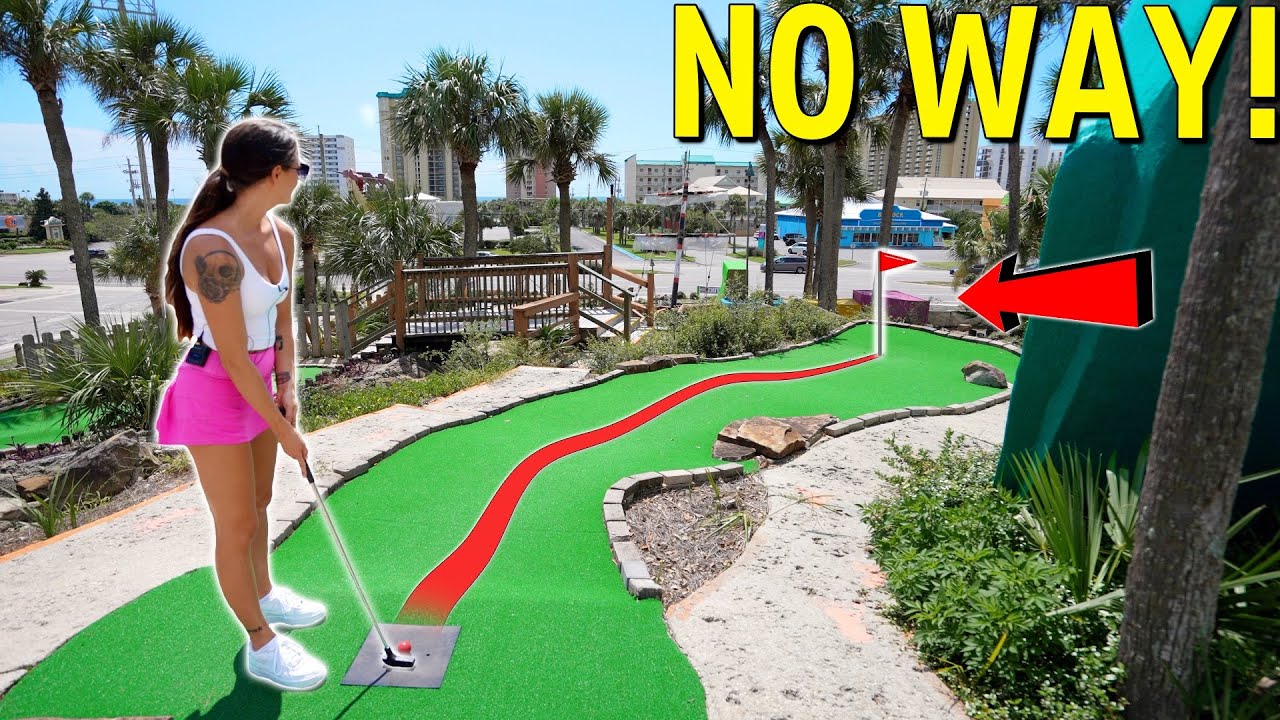 We Found an Awesome Mini Golf Course at a Water Park! - YouTube