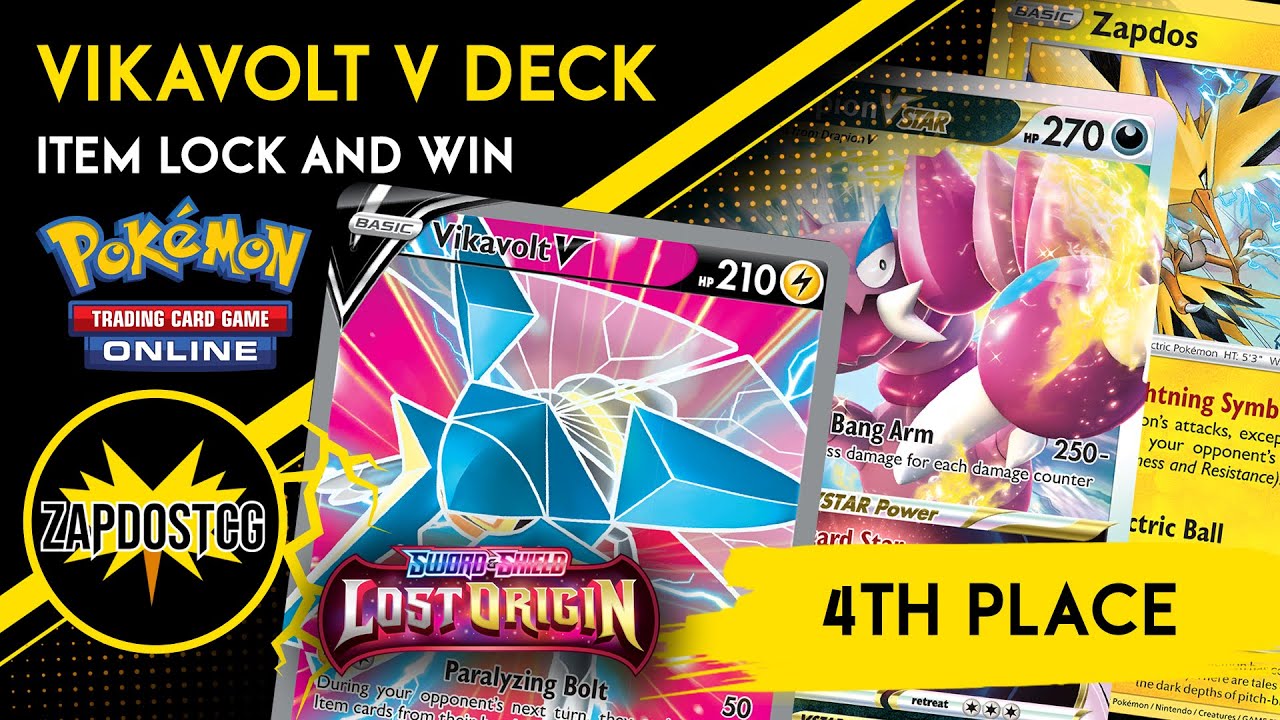 4th Place Vikavolt V Item Lock Deck Makes People RAGE QUIT (Pokemon TCG ...