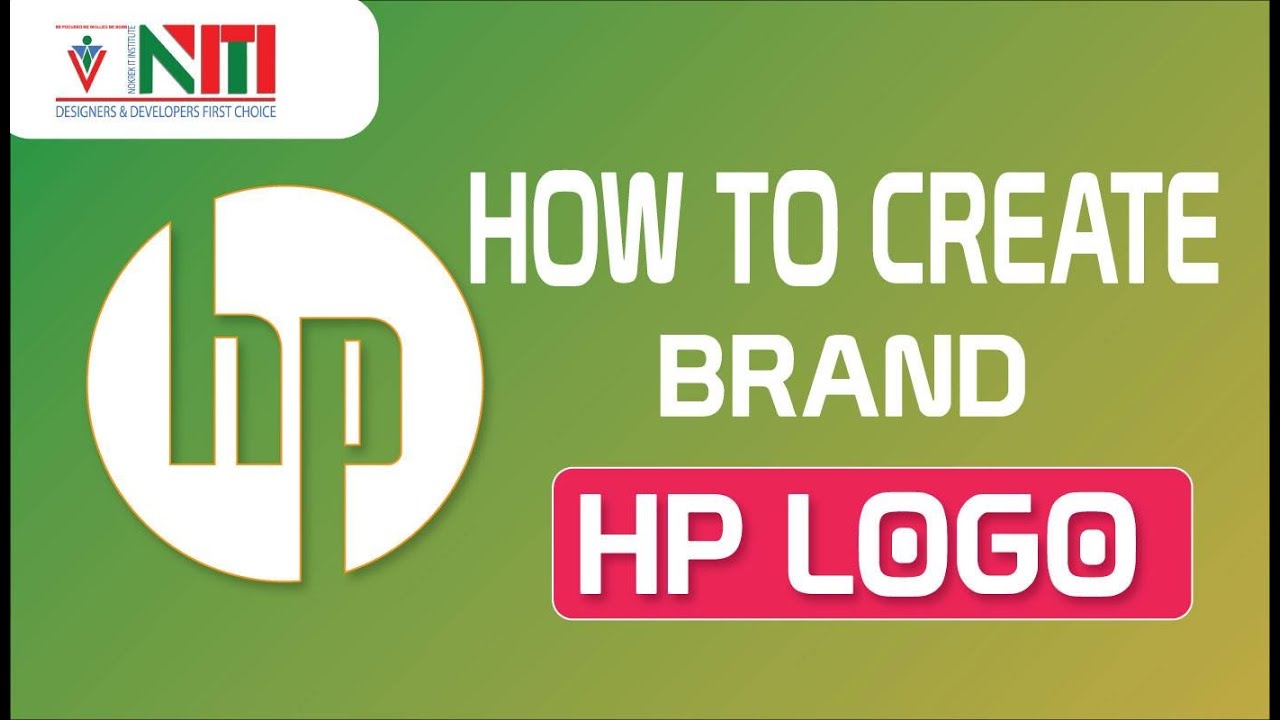How to make Brand HP Logo - YouTube