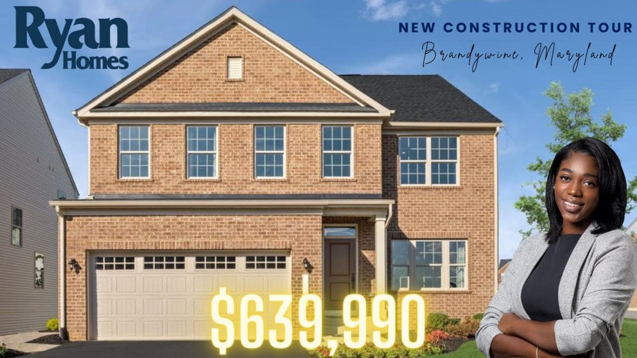 Ryan Homes Timothy Branch New Community Hudson Model Tour, Brandywine ...