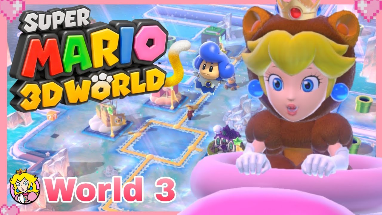 💗 Super Mario 3D World (Switch) - World 3 Peach Gameplay 💗 - YouTube