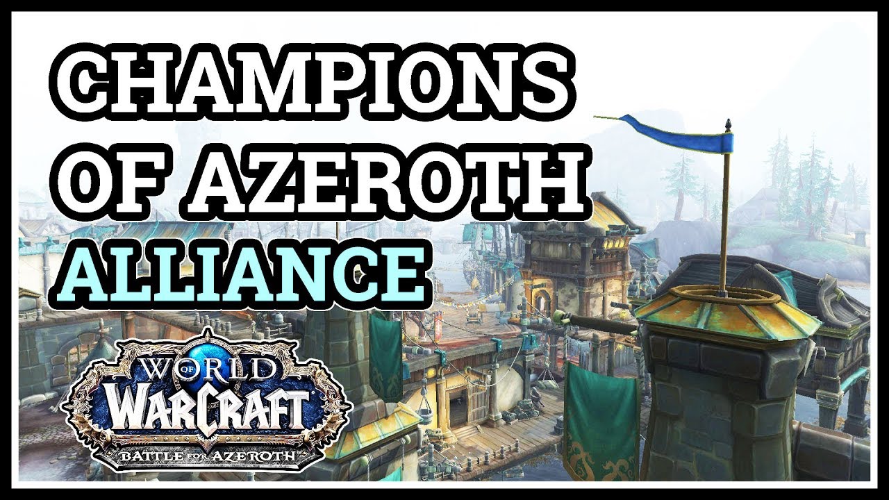 How to get to Champions of Azeroth Emissary WoW - YouTube