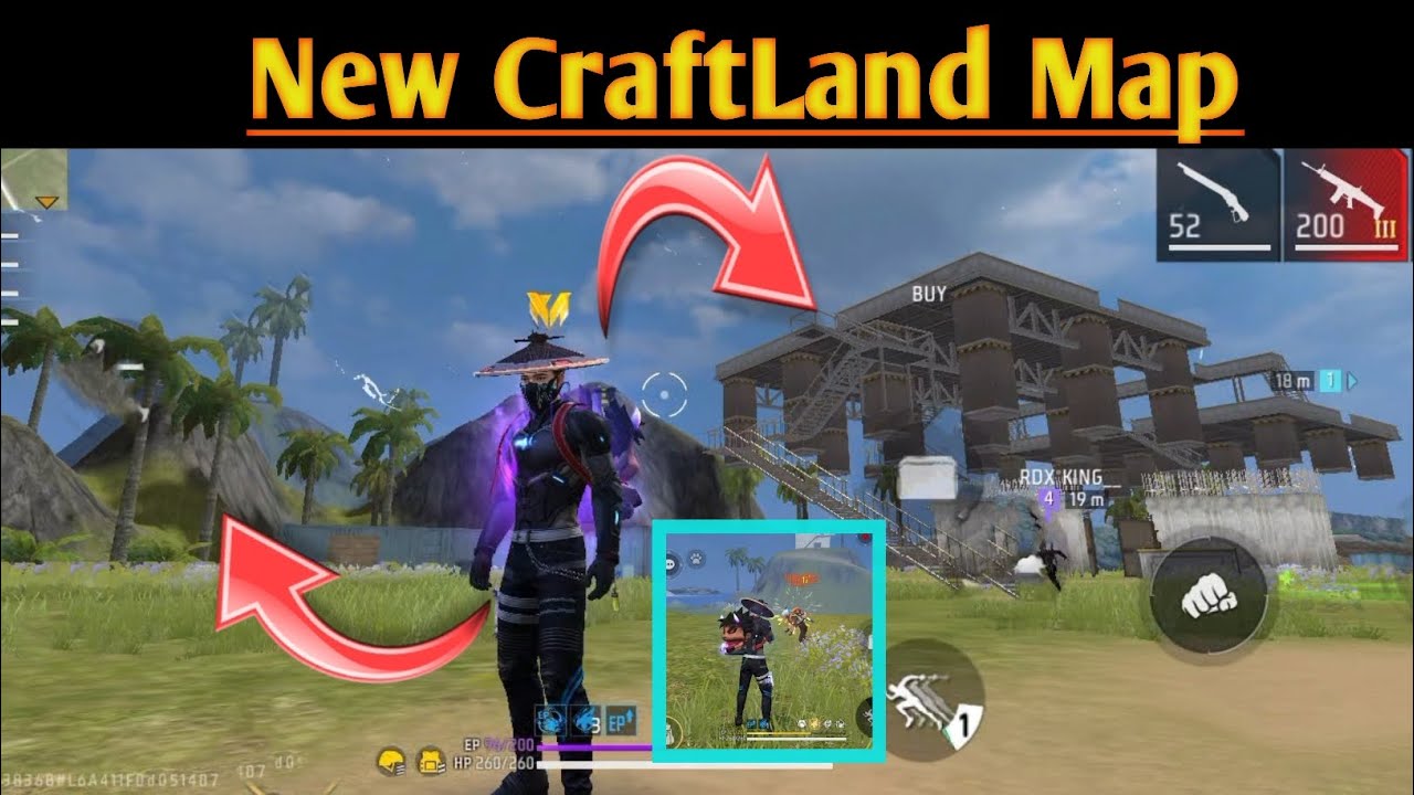 New CtaftLand Map | Free Fire New Maps Craftland Map - Garena Free Fire ...