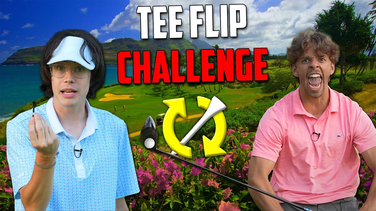 GOOD GOOD TEE FLIP CHALLENGE W/ Bino Golf!!! - YouTube
