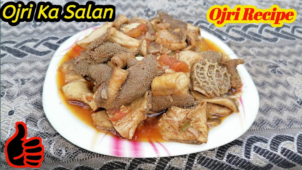 Ojri Fry Recipe.. //.. How To Make Pishawri Mashoor Ojri Salan Recipe ...