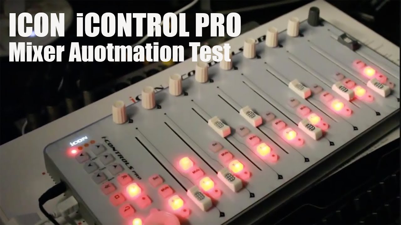 ICON iCONTROL PRO test at Sound Garden Studio - YouTube