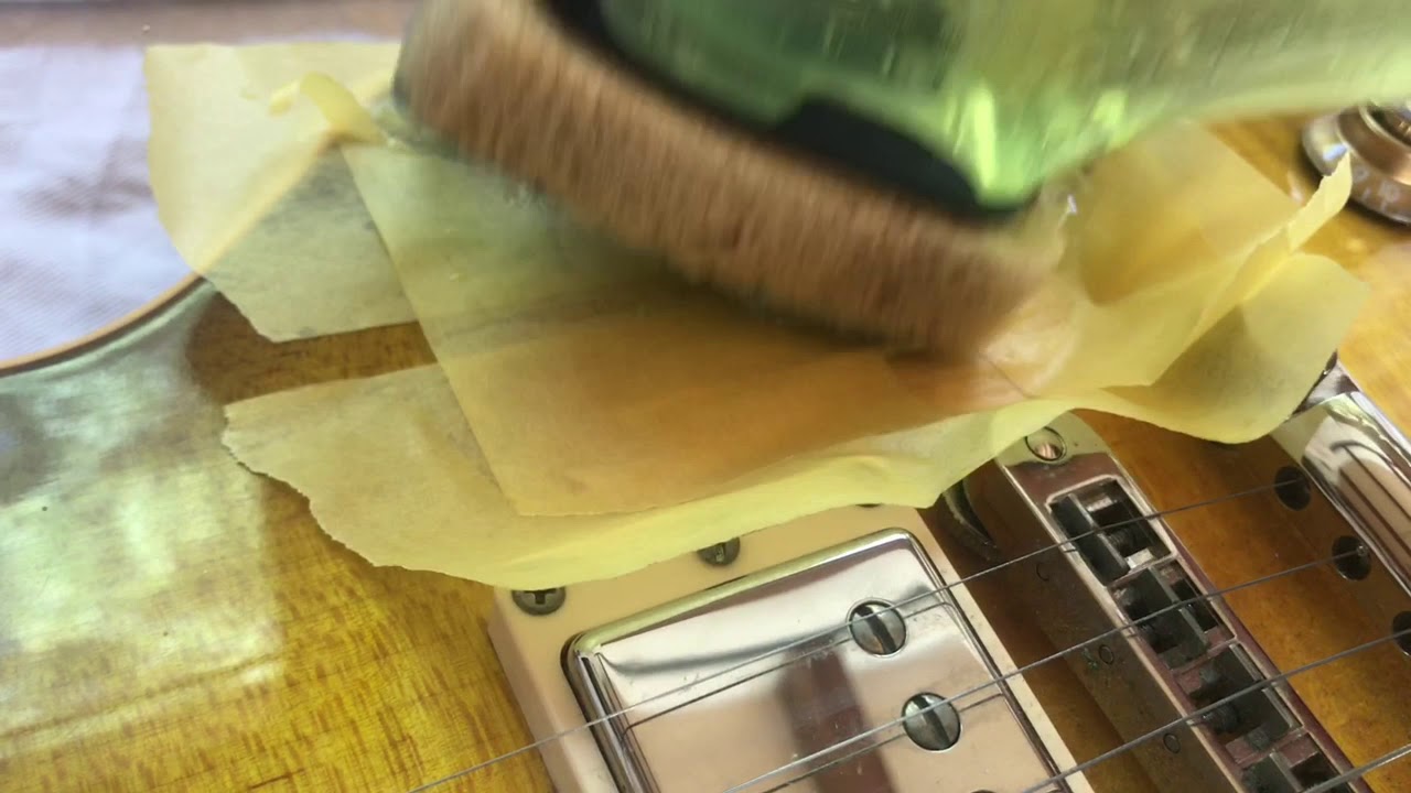 Repair of Guitar Lacquer Gibson Les Paul - YouTube
