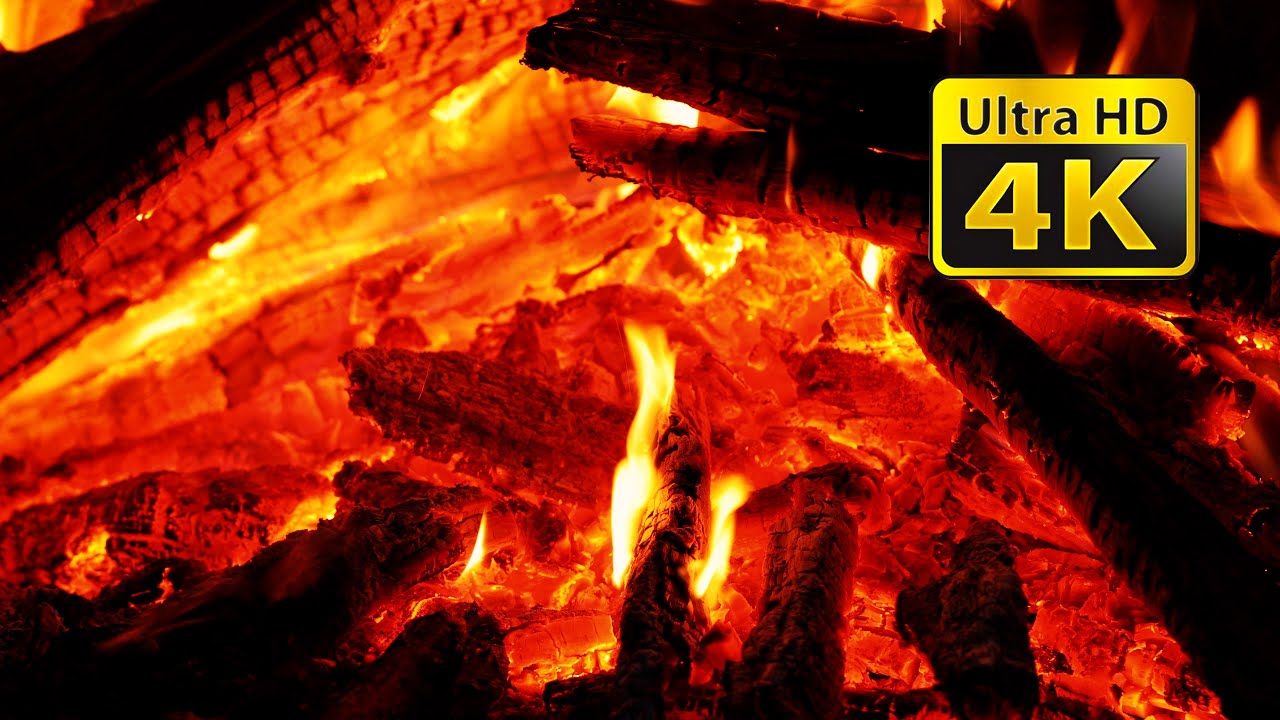 🔥 Mesmerizing Fireplace Flames: 4-Hour Extended Ambience for Cozy ...
