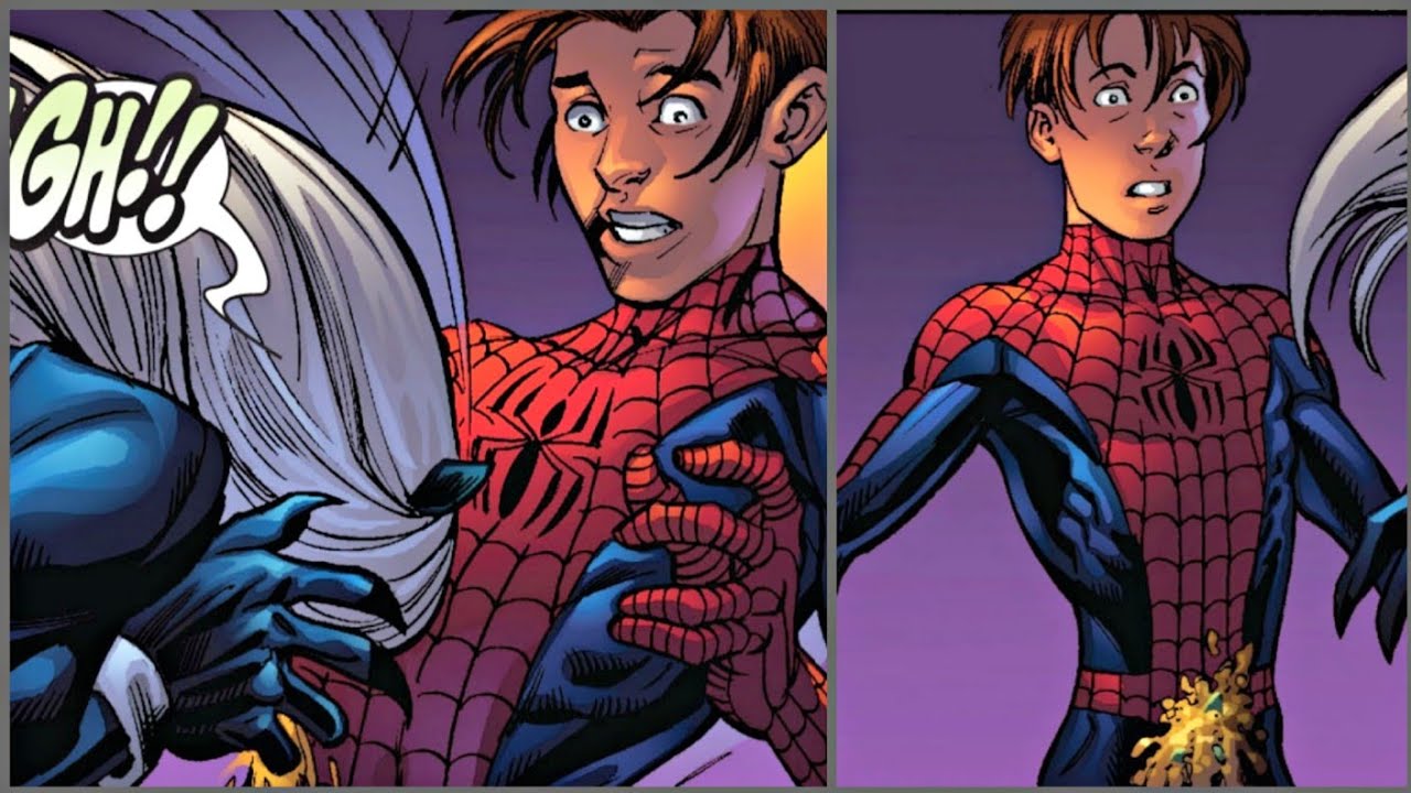 Ultimate Spiderman Black Cat Vomits