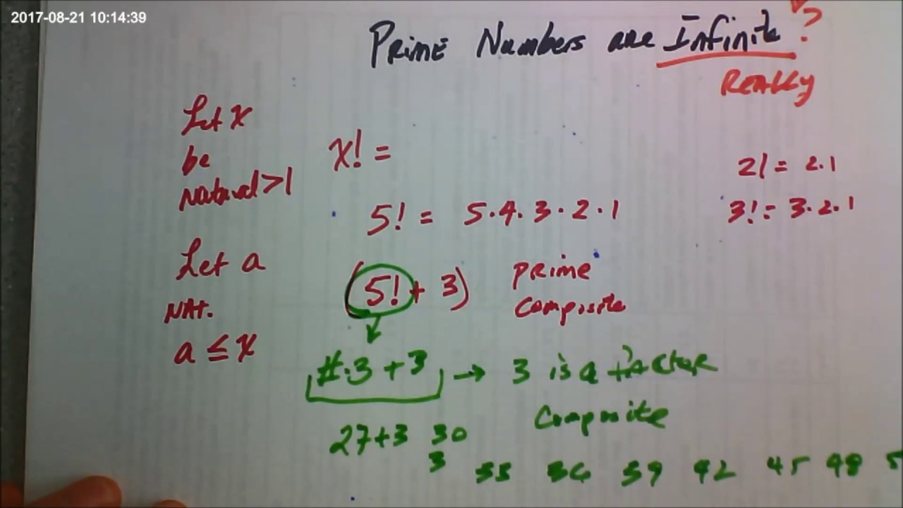 Prime Number Gaps and Why Primes are Infinite - Live in Class for ...