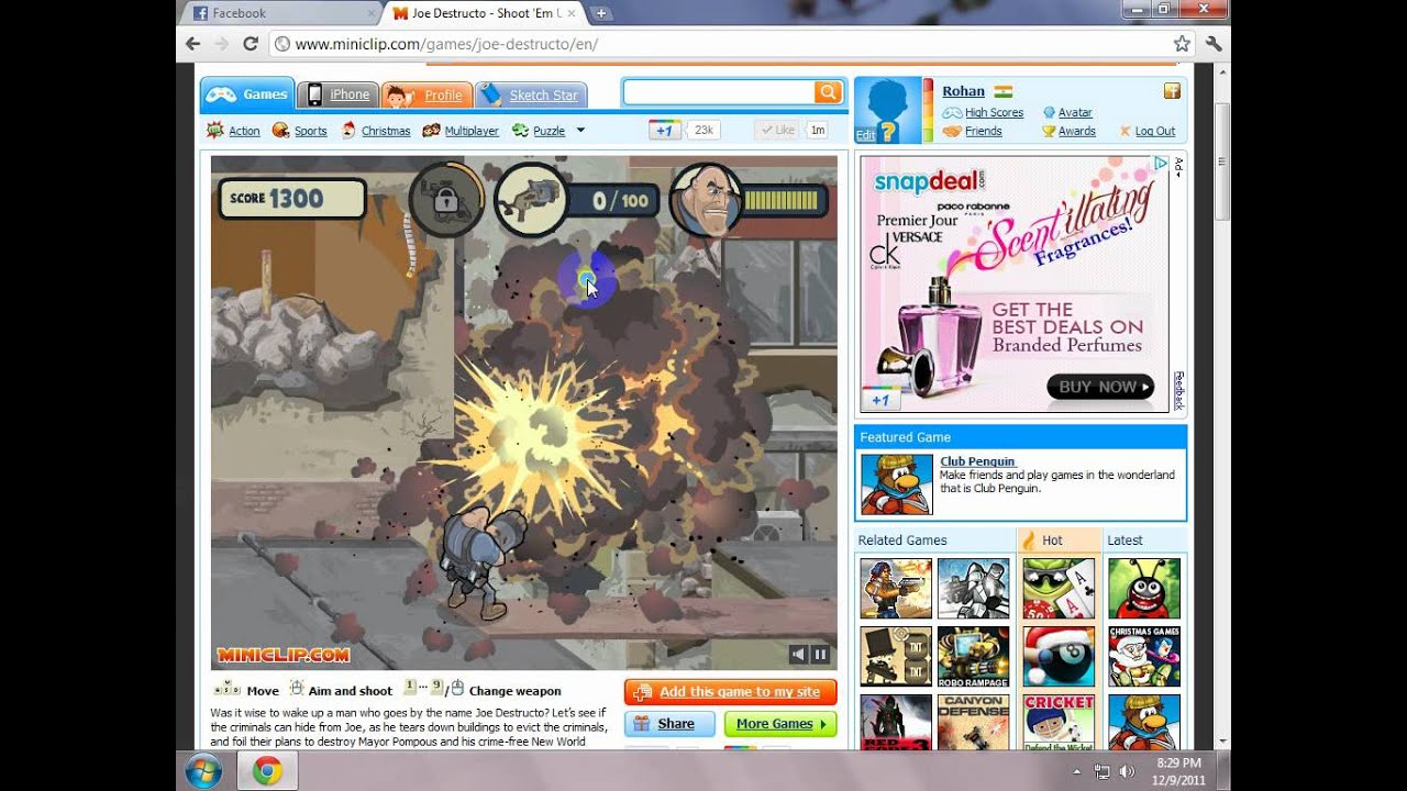 Joe Destructo Miniclip Level 2 Gameplay HD - YouTube