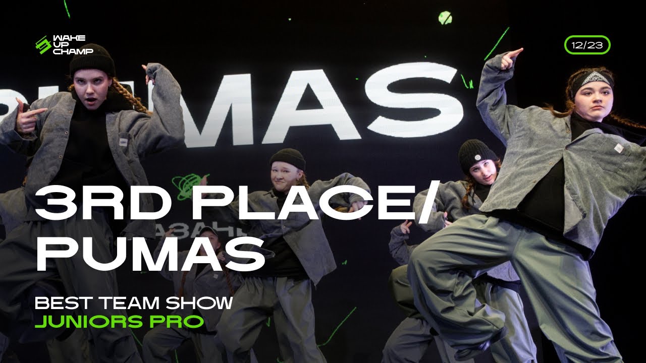 PUMAS | 3RD PLACE | BEST TEAM SHOW JUNIORS PRO | FRONT ROW | WAKE UP ...