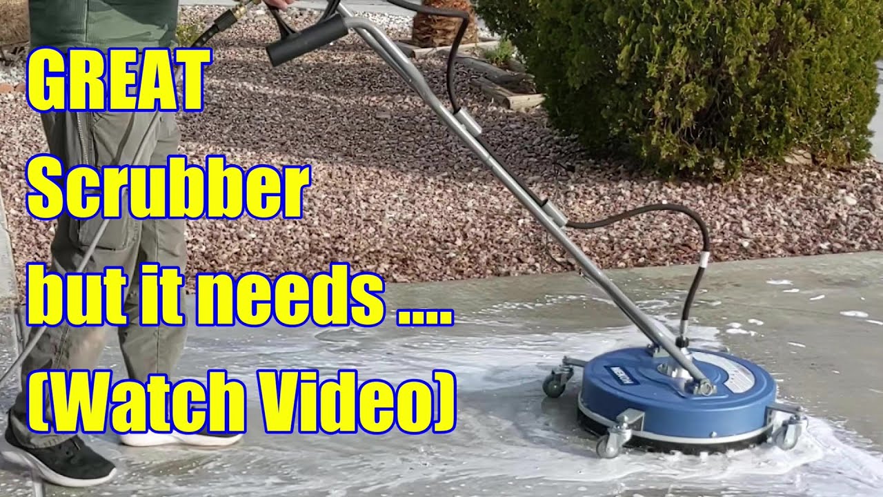 MEKOH Pressure Washer Surface Cleaner First TEST! Great scrubber but it ...