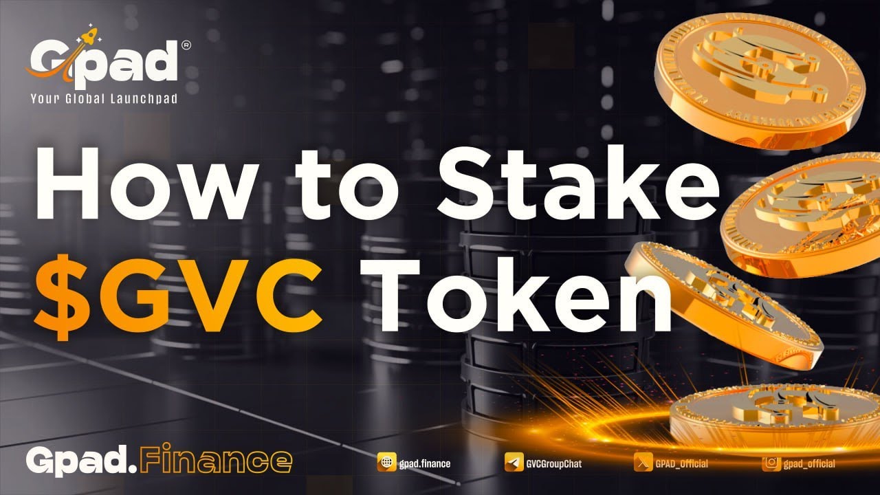 How to stake $GVC on GPAD's 3-Tier Staking Pools - YouTube