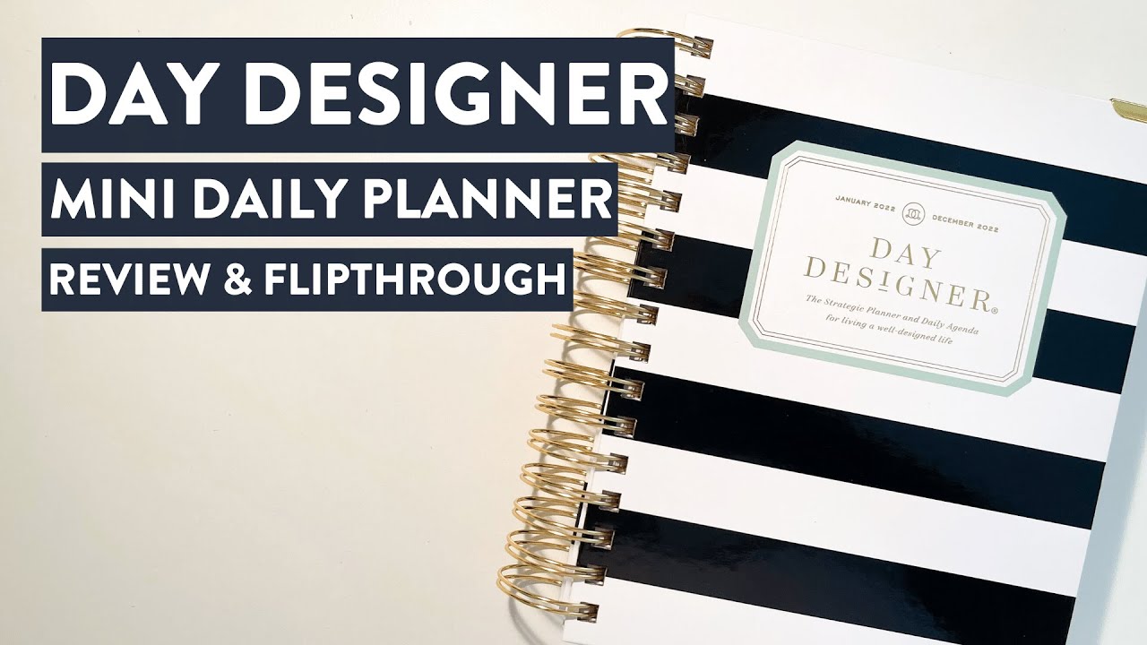 2022 Day Designer Daily Mini Planner | Review & Flip Through - YouTube