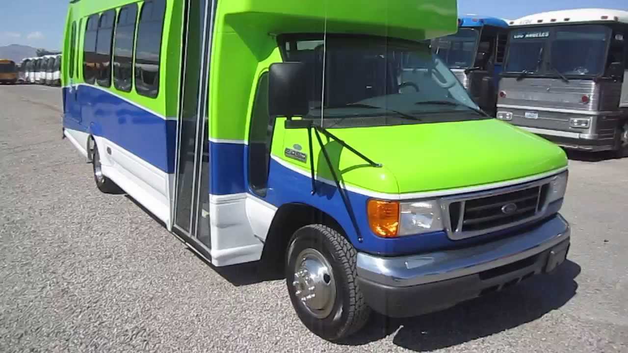 2007 Used Shuttle Bus Ford Turtle Top With Only 29,320 Miles And 17 + 1 ...