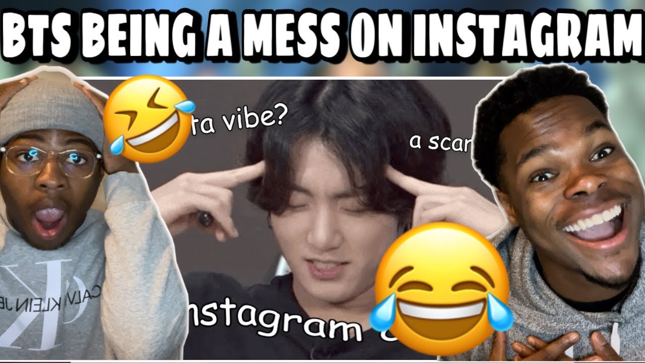 BTS Being A Mess On Instagram🤣🤣 | REACTION - YouTube