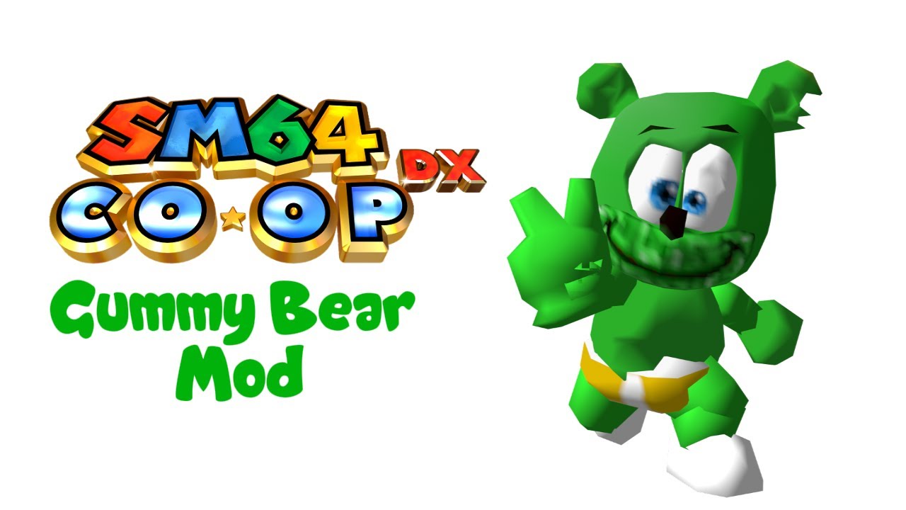 Super Mario 64 Coop Deluxe: Gummy Bear Mod! - YouTube