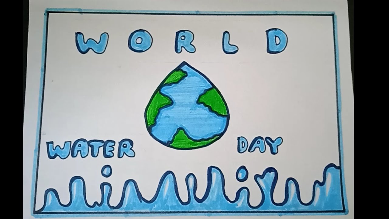 WORLD WATER DAY DRAWING || Easy Drawing - YouTube