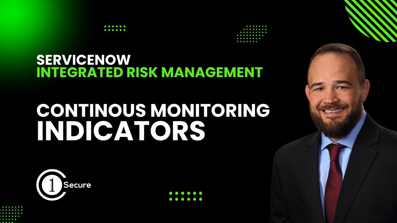 Continuous Monitoring of Controls with ServiceNow Indicators - YouTube