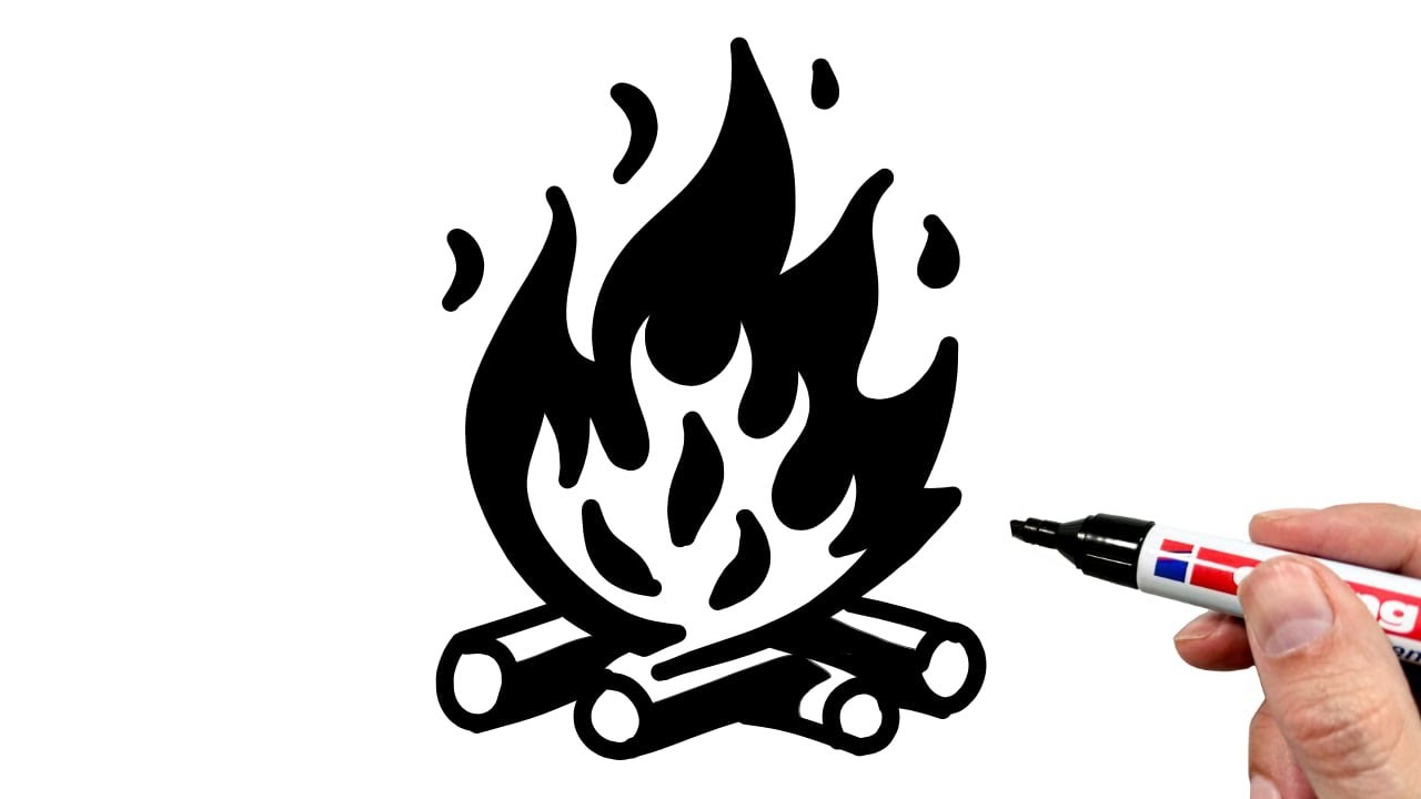 How to Draw Fire - YouTube