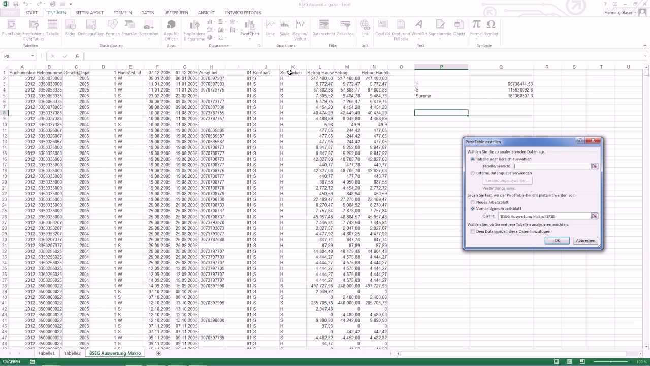 Excel 2013 Funktion Summewenn - YouTube