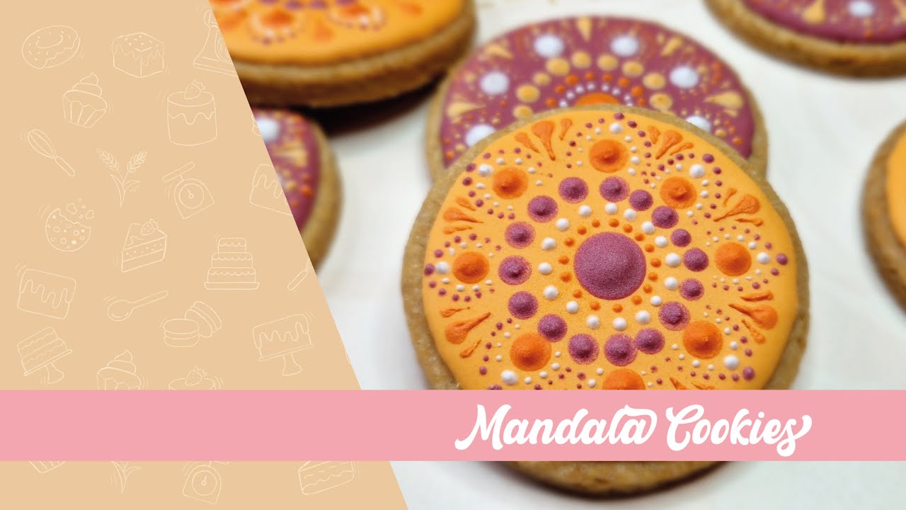 Mandala Cookies - Royal Icing - Dot Painting - YouTube