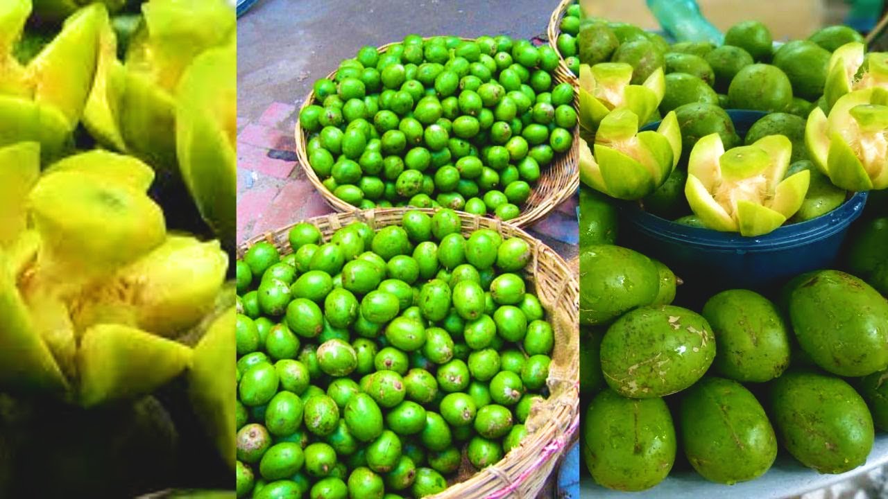 Green amra fruits of BD.@Food and cooking vlog all animals video - YouTube