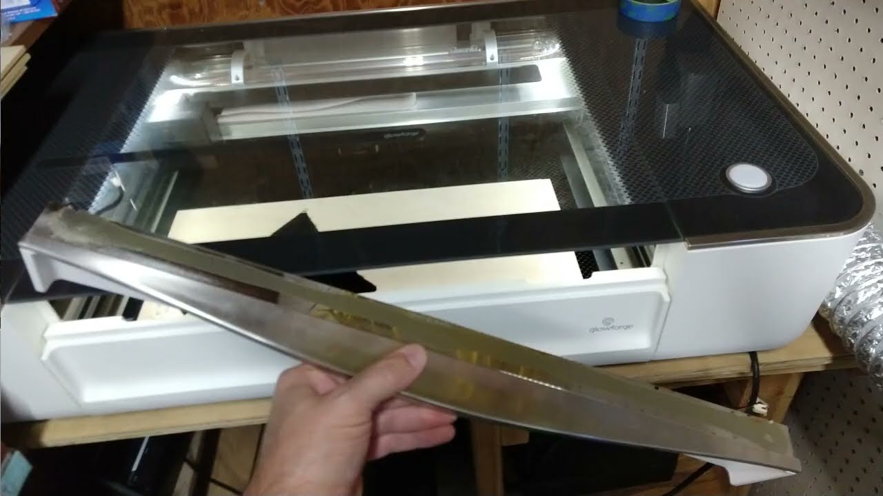HOWTO: Glue the glass lid on a Glowforge - YouTube