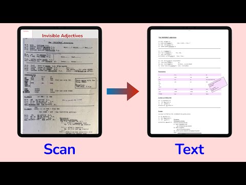 Paper to TEXT| Text recognition on the iPad - YouTube