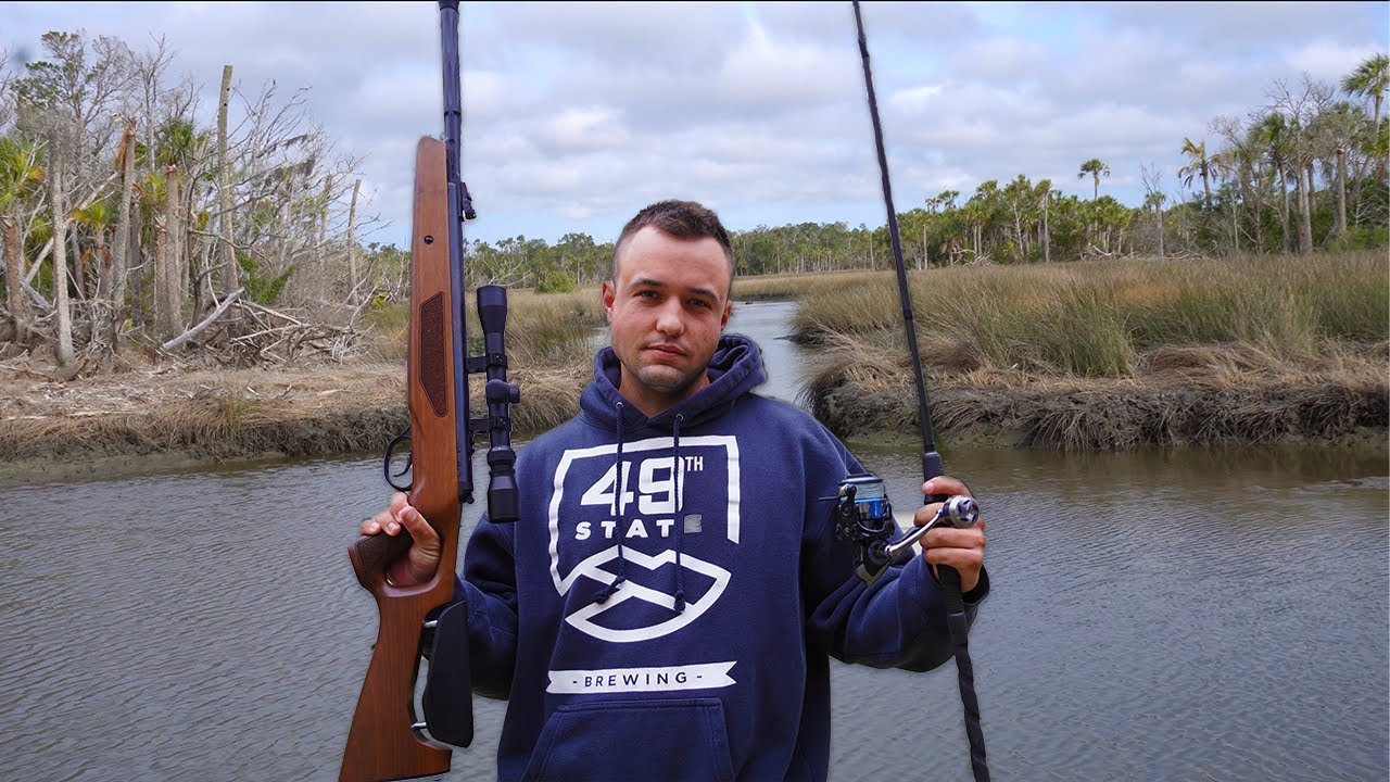 24 Hours Fishing & Hunting Remote Florida Swamps (Catch And Cook) - YouTube