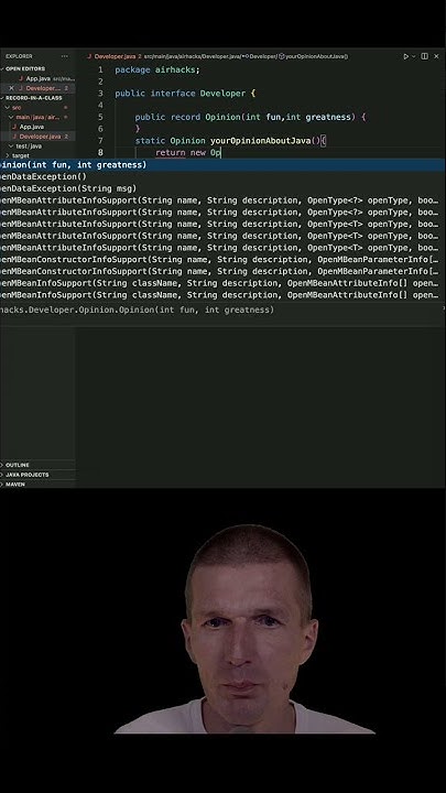 Java: Record In a Class #java #airhacks #shorts - YouTube