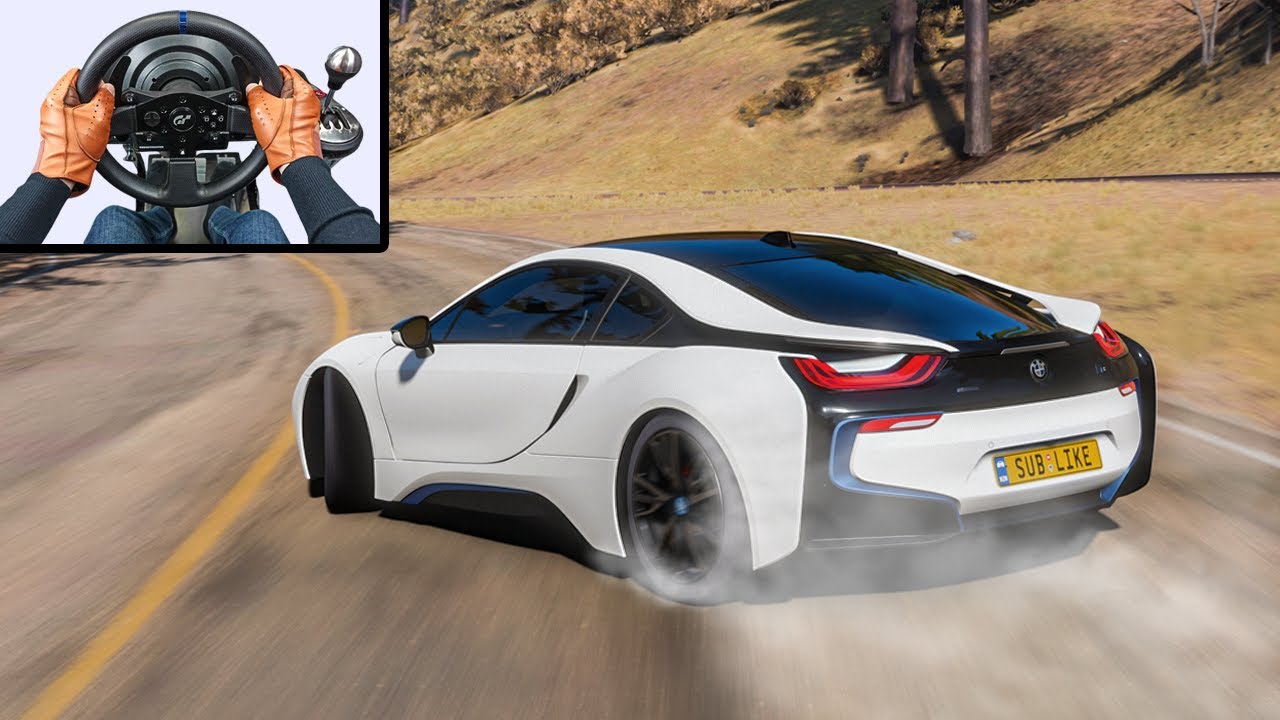 BMW i8 - Forza Horizon 5 (Steering Wheel + Shifter) Thrustmaster T300 ...