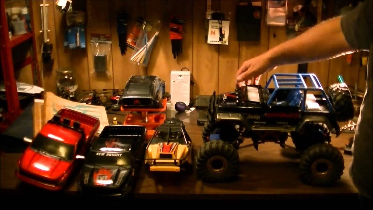 Redcat RS10 With Jeep Body and My Extra Bodys For It - YouTube