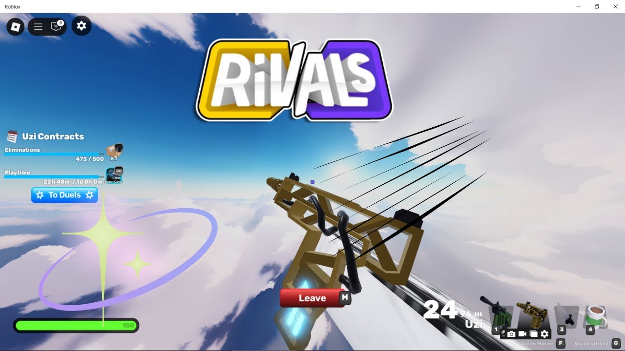 Electro Uzi Skin Showcase | Roblox Rivals - YouTube