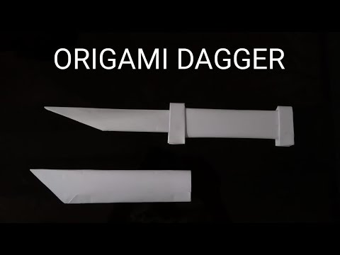How to make Origami Paper Dagger | Step by Step Paper Dagger Tutorial ...