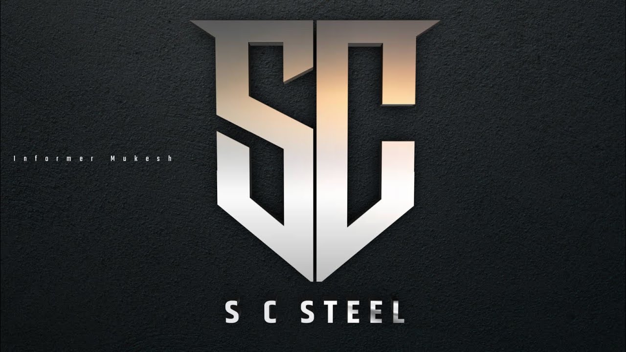 S C Steel Brand Logo Design || Monogram Logo Pixellab || #PixellabLogo ...